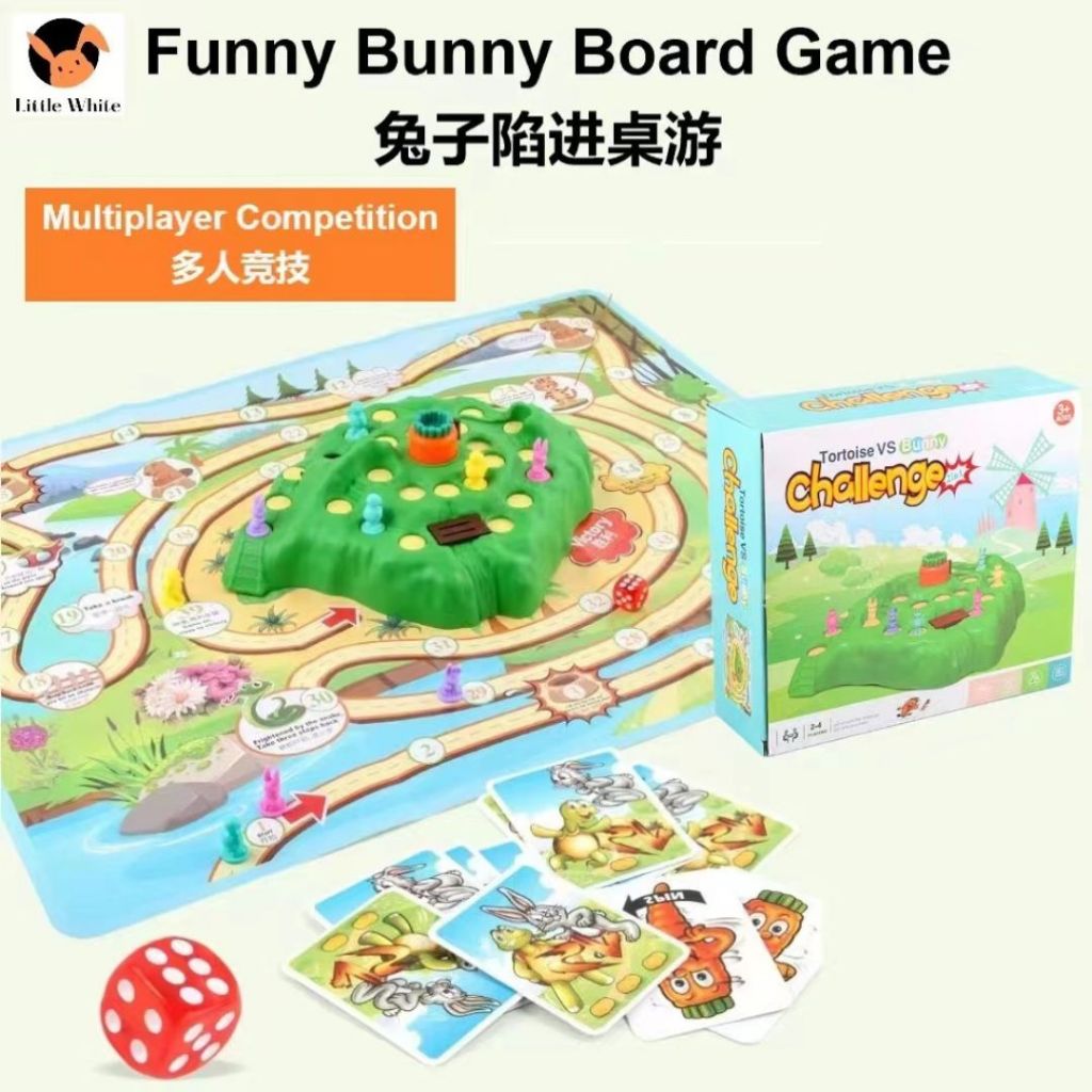 Board Game Rabbit Trap Venturing Bunny Fun For Party Games Board Game ...