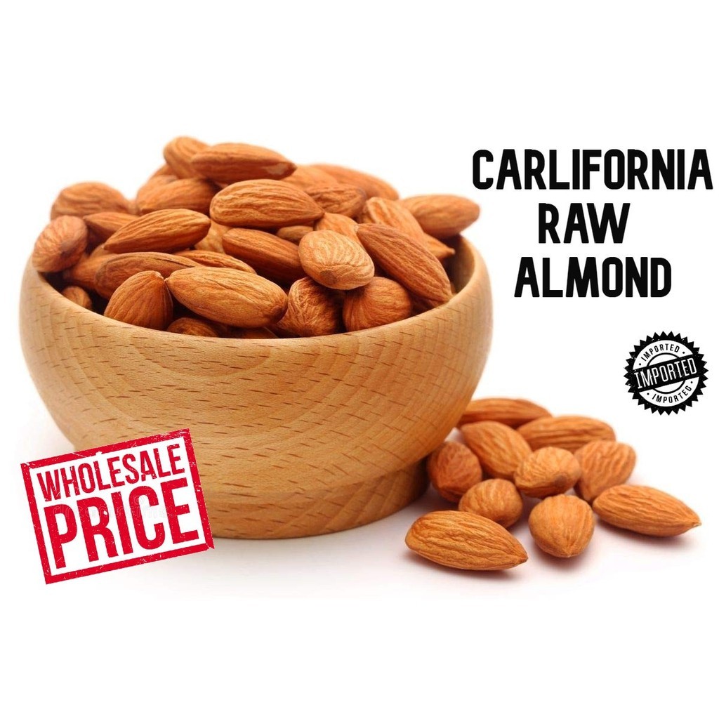 500g | 1KG【25/27 BIG】RAW ALMOND CALIFORNIA / BADAM MENTAH USA | Shopee Singapore