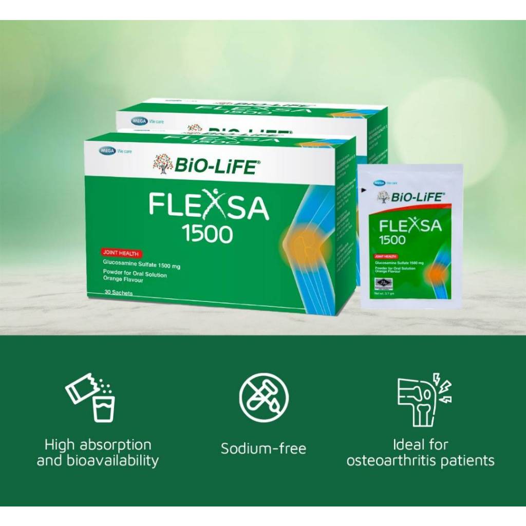 Bio-Life Flexsa 1500 mg Orange Flavour Sachets (2 x 30's) | Shopee ...
