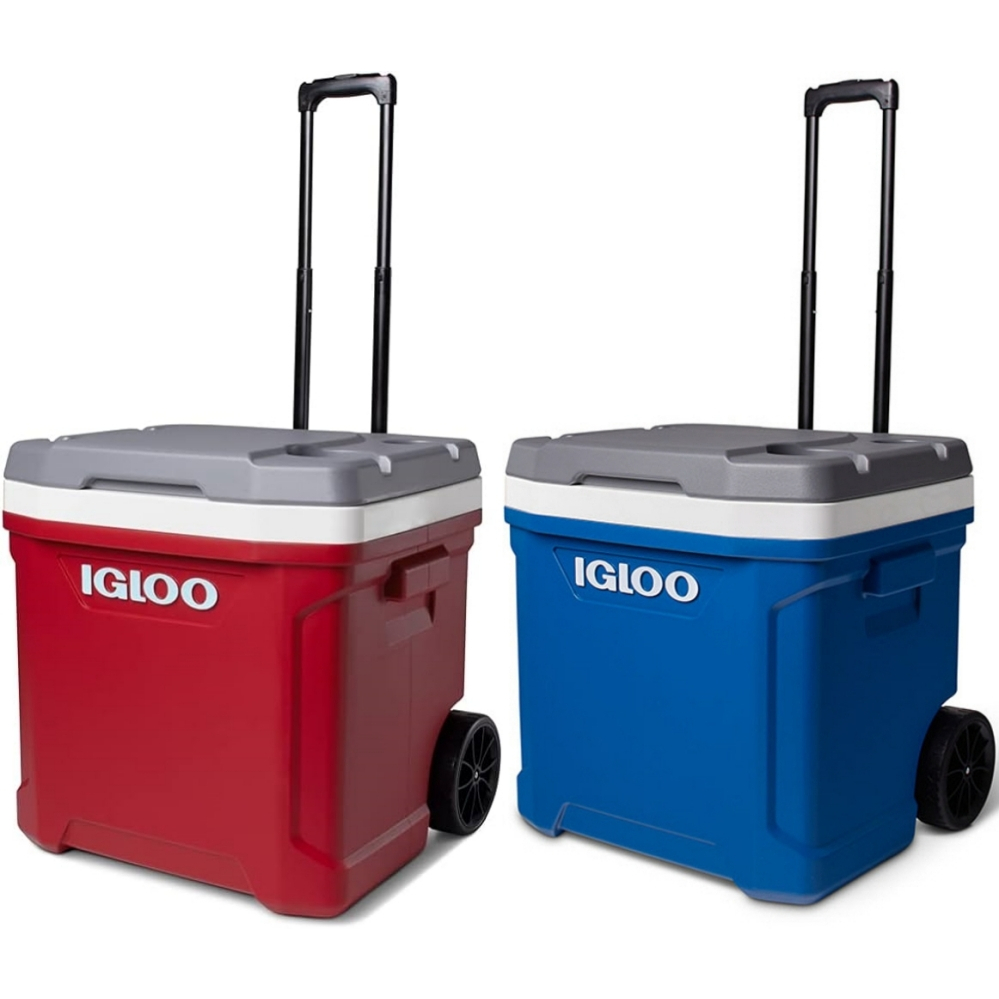 IGLOO Latitude 60 Roller - 56L Hard Cooler Insulated Container w ...