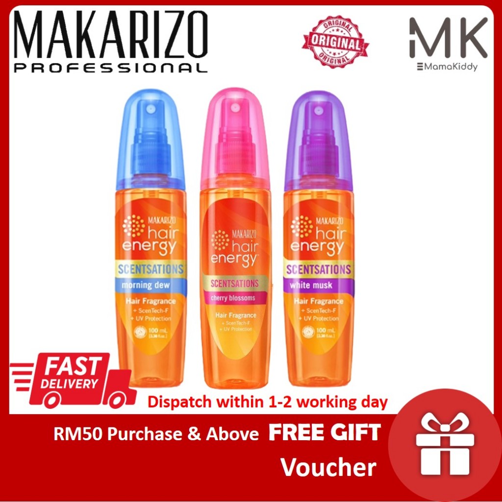 MAKARIZO Scentsation Hair Energy Fragrance Spray Mist Cherry Blossoms ...