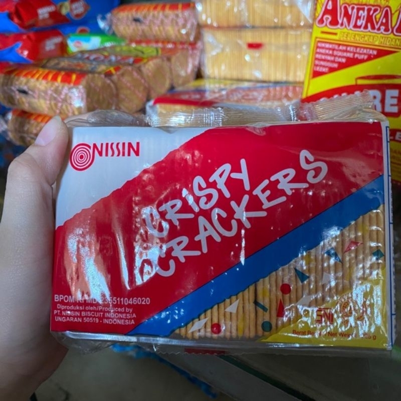 Nissin Crispy Cracker 225Gr Makanan cemilan biskuit asin gurih enak ...
