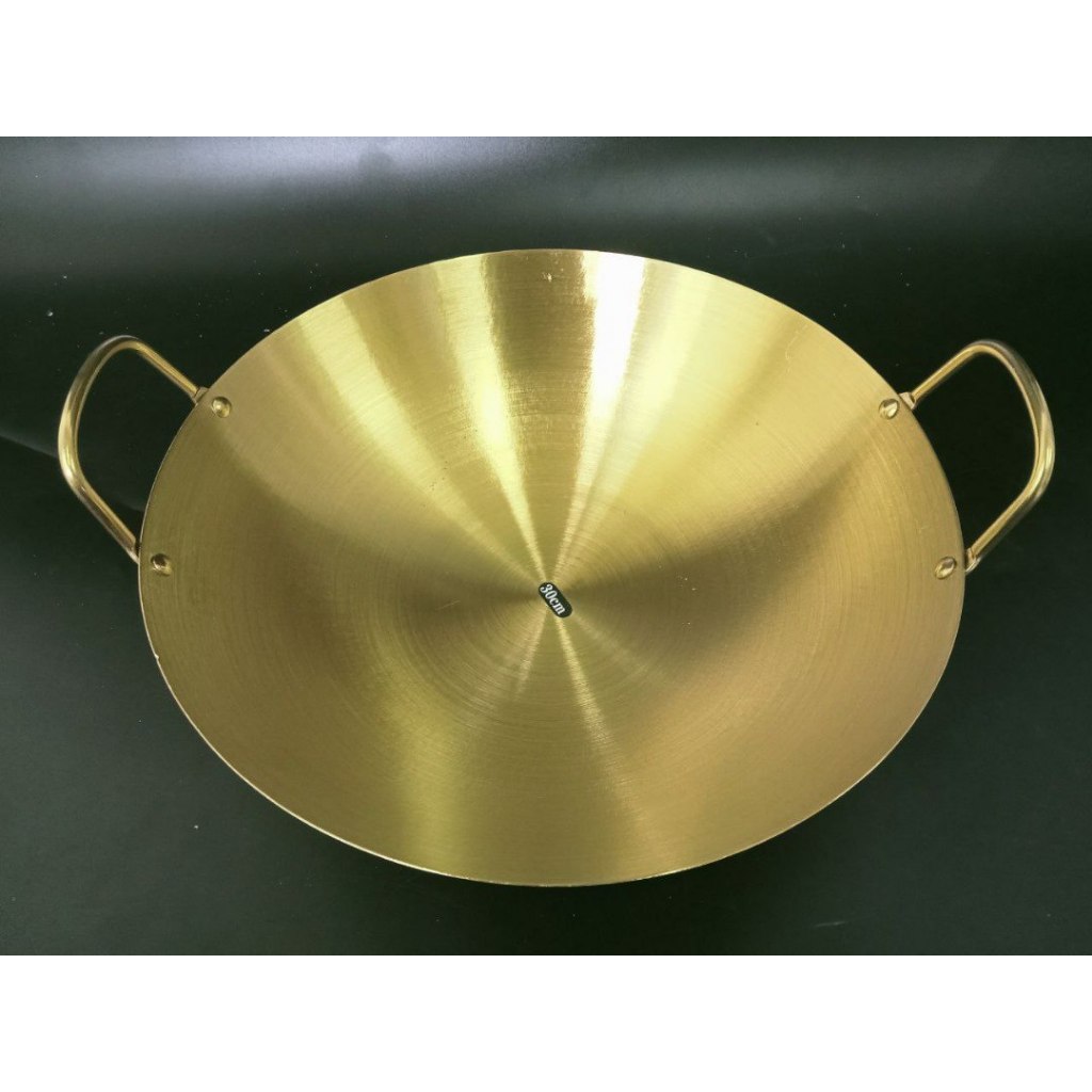 Kuali Emas Stainless Steel Induction / Gold Stainless Steel Wok / Kuali ...