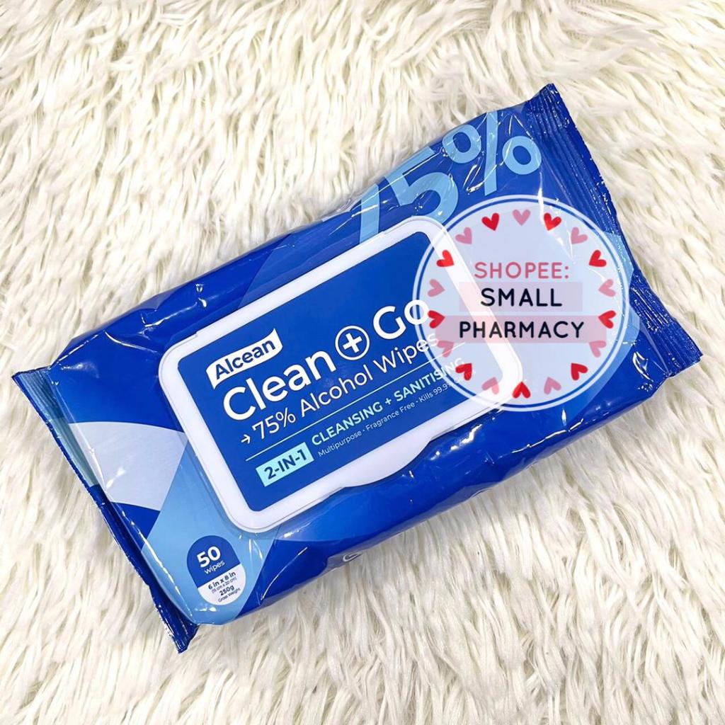 Alcosm NEW LOGO ALCEAN - 75% Alcohol Wet Wipes (50 wipes) - Single Pack ...
