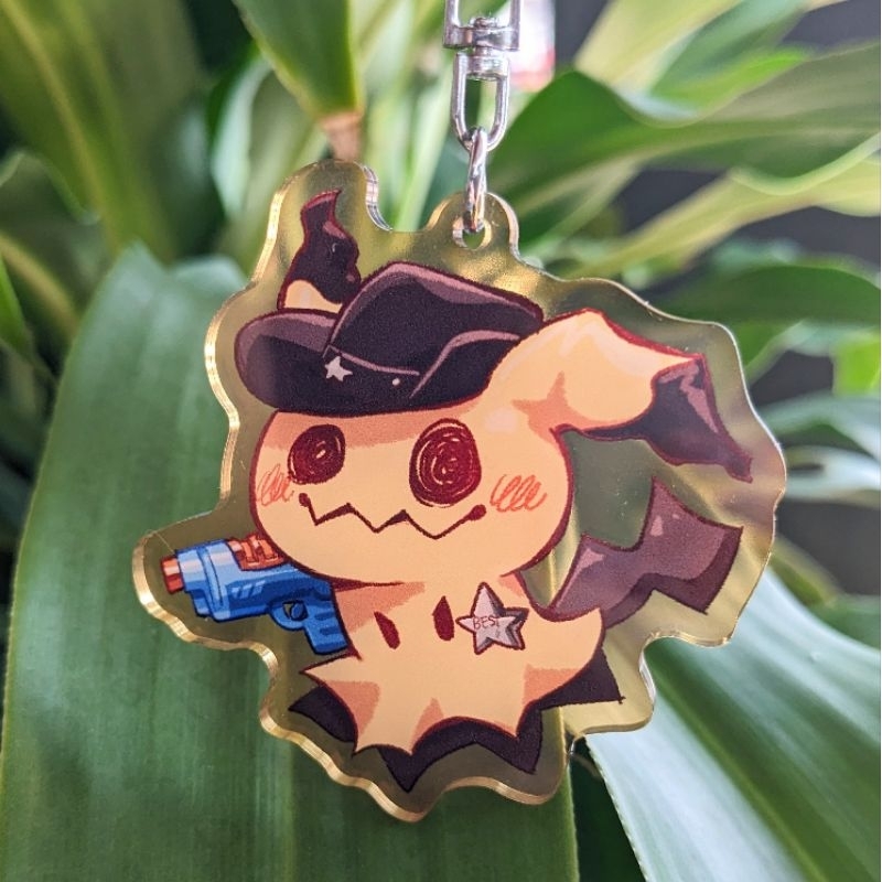 POKEMON Keychain! Lucario/Mimikyu/Charizard X/Zeraora/ Furry/Art by ...