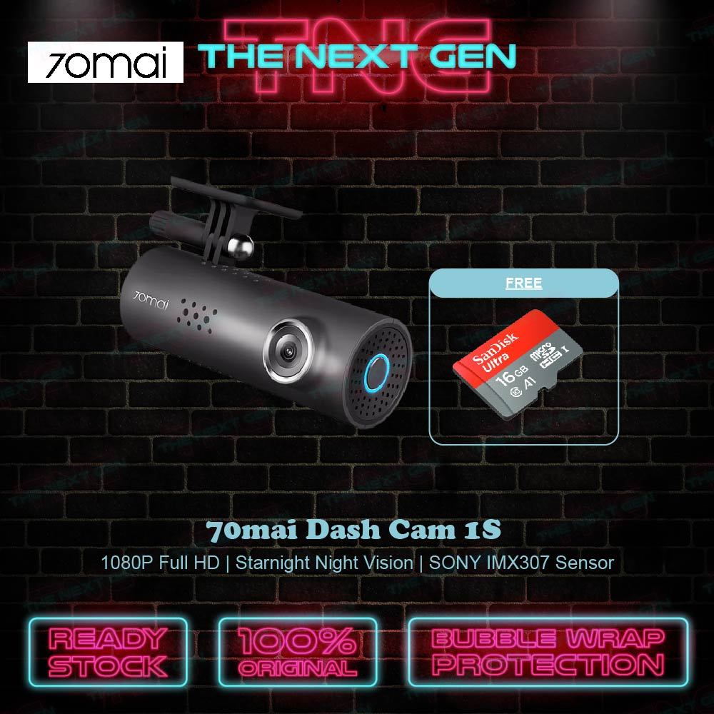 70mai Smart Dash Cam 1S D06, Car Camera (Full HD 1080P, Sony IMX307 ...