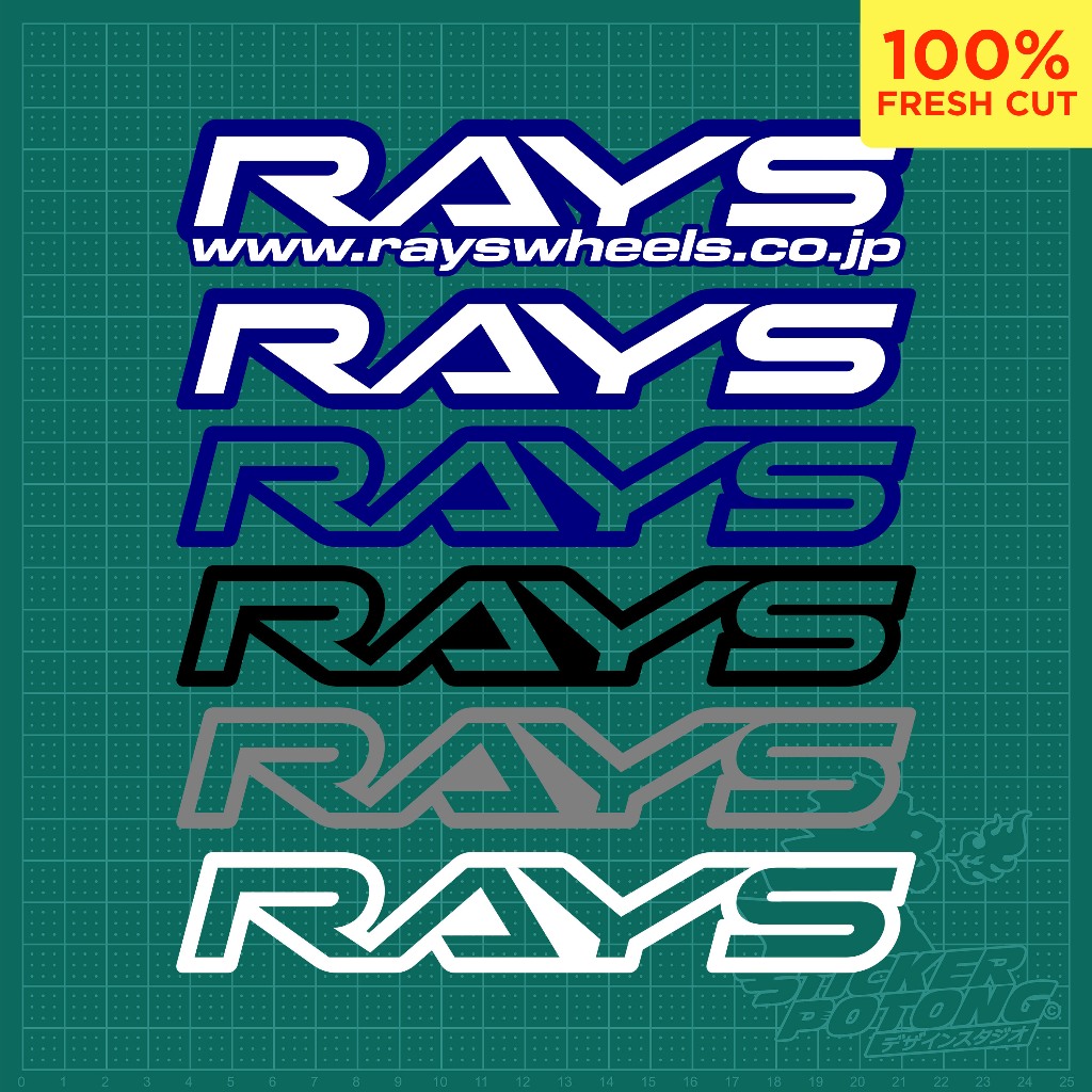 RAYS ENGINEERING (STICKER POTONG) | Shopee Singapore