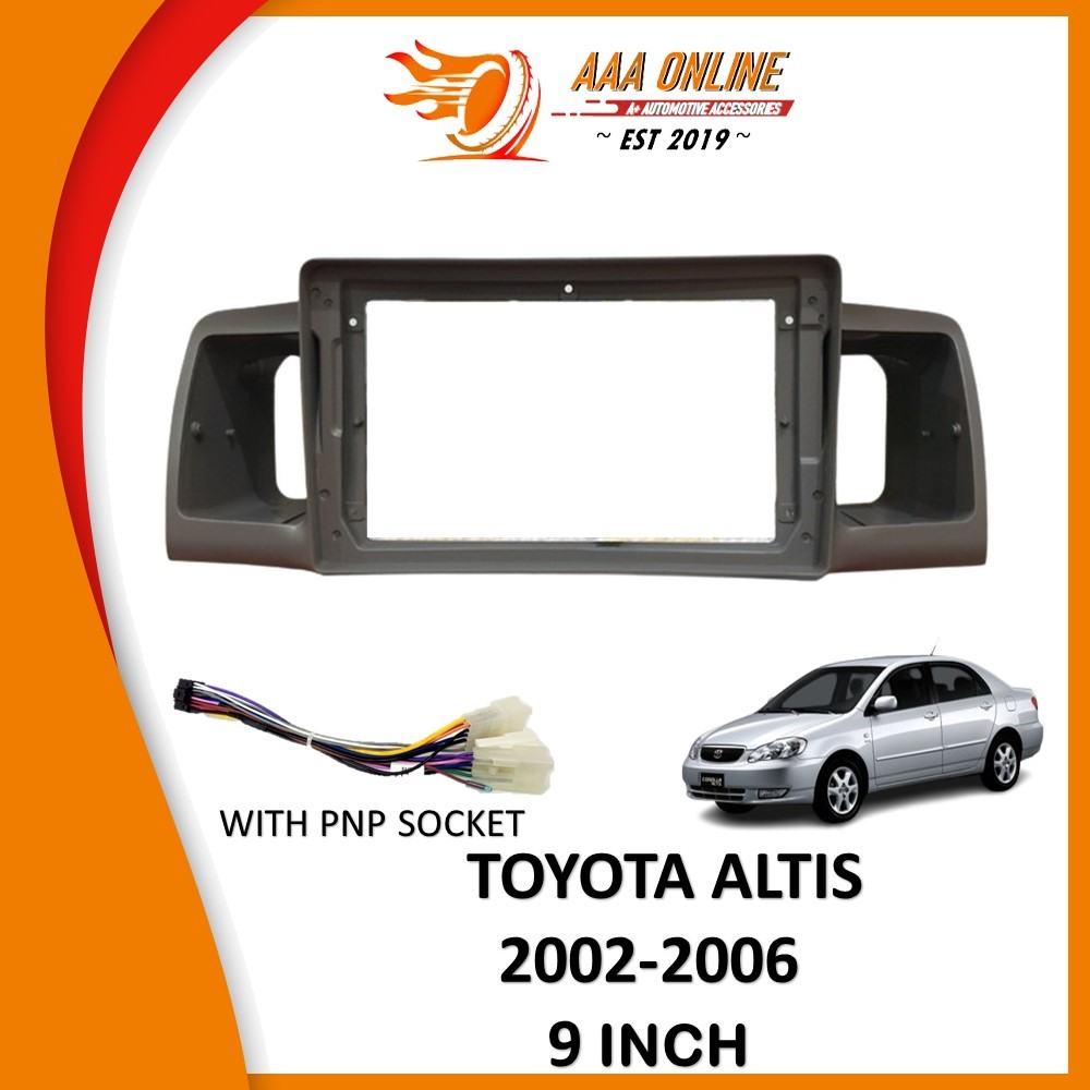Android Player Casing TOYOTA ALTIS 9''-2002-2006-BLACK (WIthout PNP ...