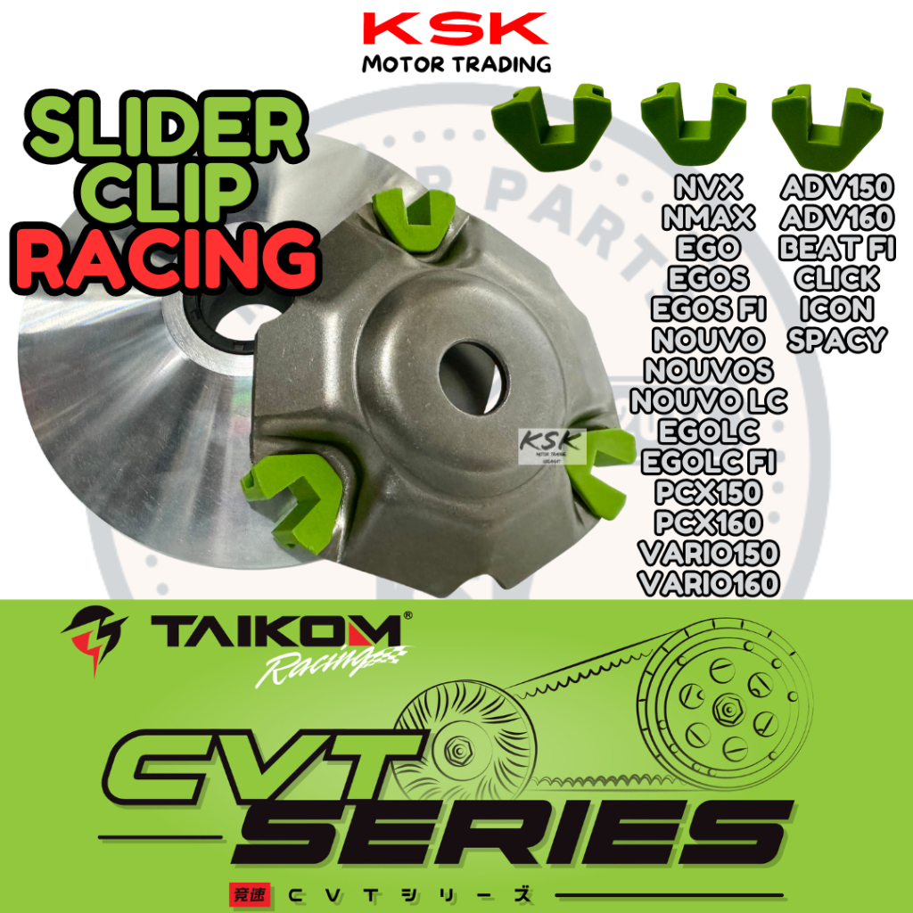 TAIKOM SLIDER PULLEY CLIP CVT RACING NMAX NVX 155 VARIO PCX ADV 150 160 ...