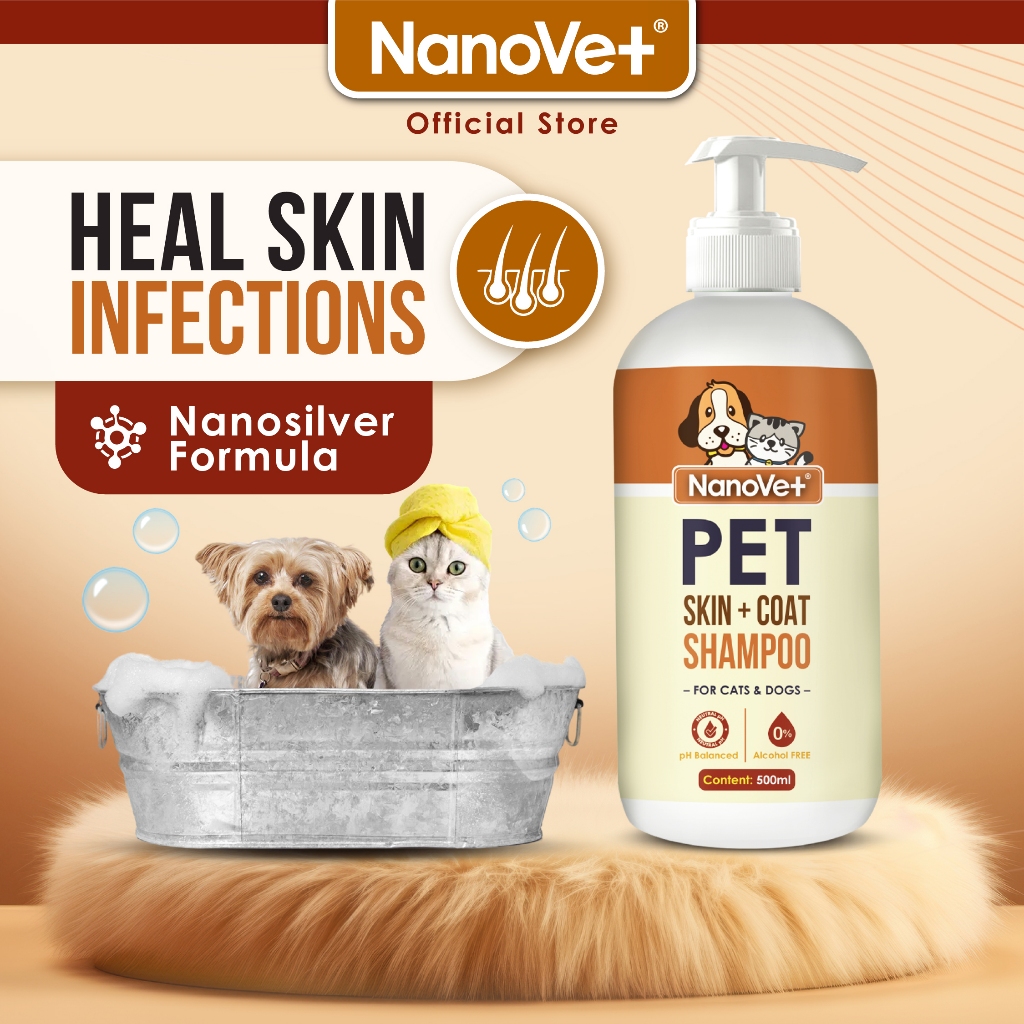 Nanovet Pet Skin + Coat Shampoo for Cat and Dog | Shopee Singapore