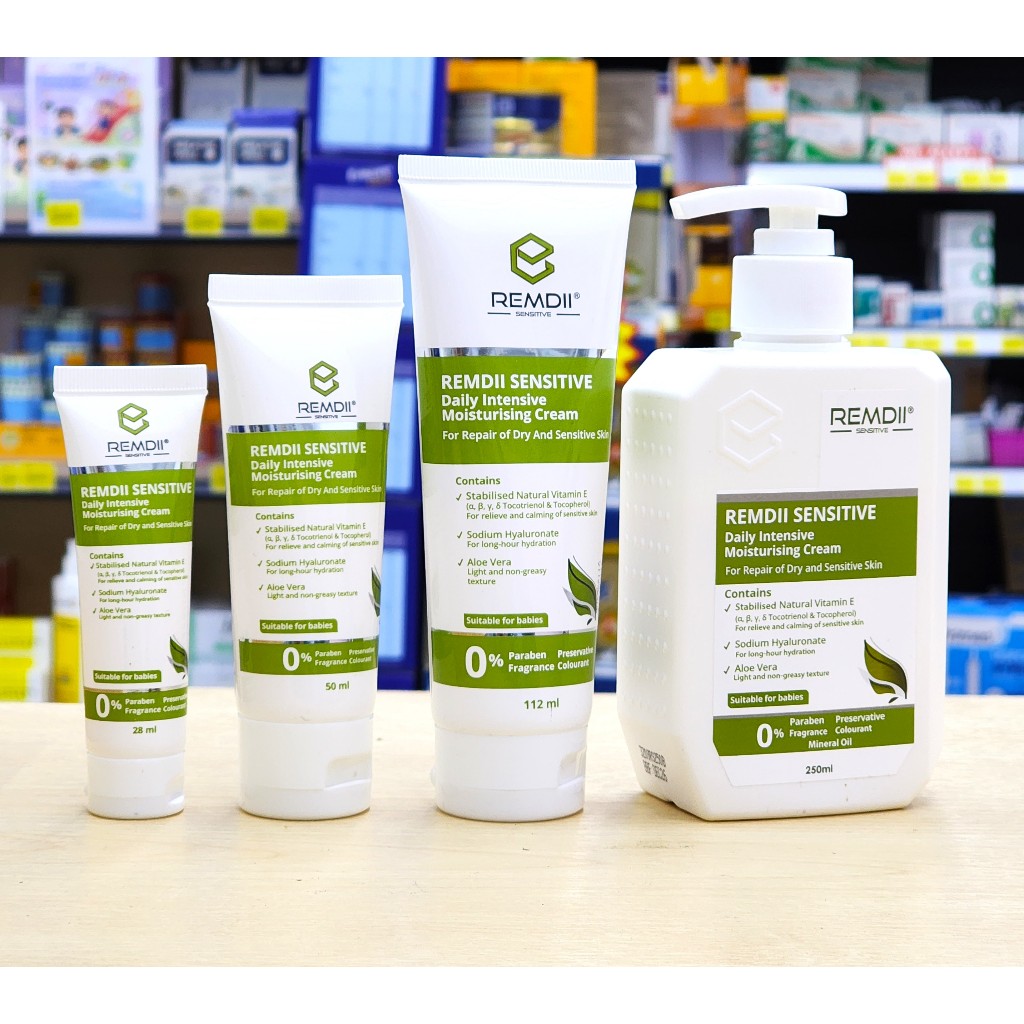 REMDII SENSITIVE DAILY INTENSIVE MOISTURISING CREAM (28ML/50ML/112ML ...