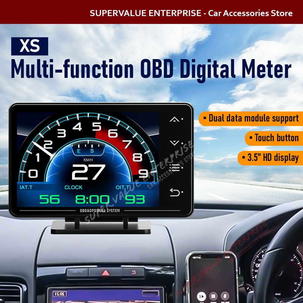 OBD Digital Meter XS HUD OBD OBD2 METER PROTON PERODUA myvi axia bezza ...