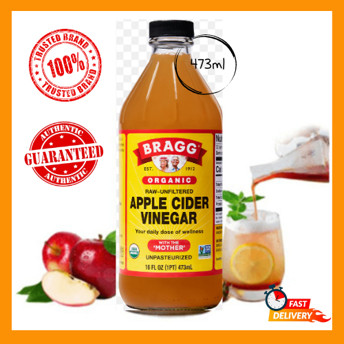 Bragg Apple Cider Vinegar Unpasteurized 473ml (Exp:11/07/2028) | Shopee ...