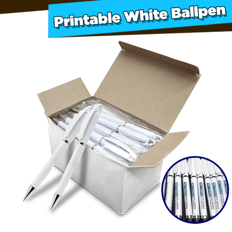 White Printable Ballpen Using Laser Decal UV Stickers Sublimation ...