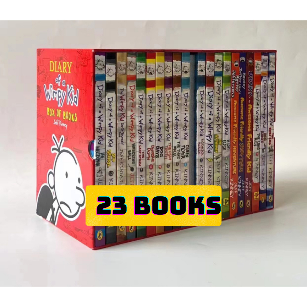 Diary of a Wimpy Kid Box Set (23 books) | Shopee Singapore