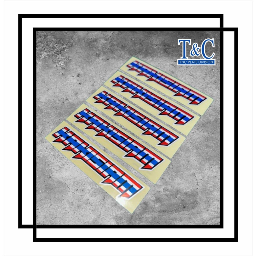 STICKER KAKI SIAM 3 WARNA CUTTING JENIS REFLECT MOTO | Shopee Singapore