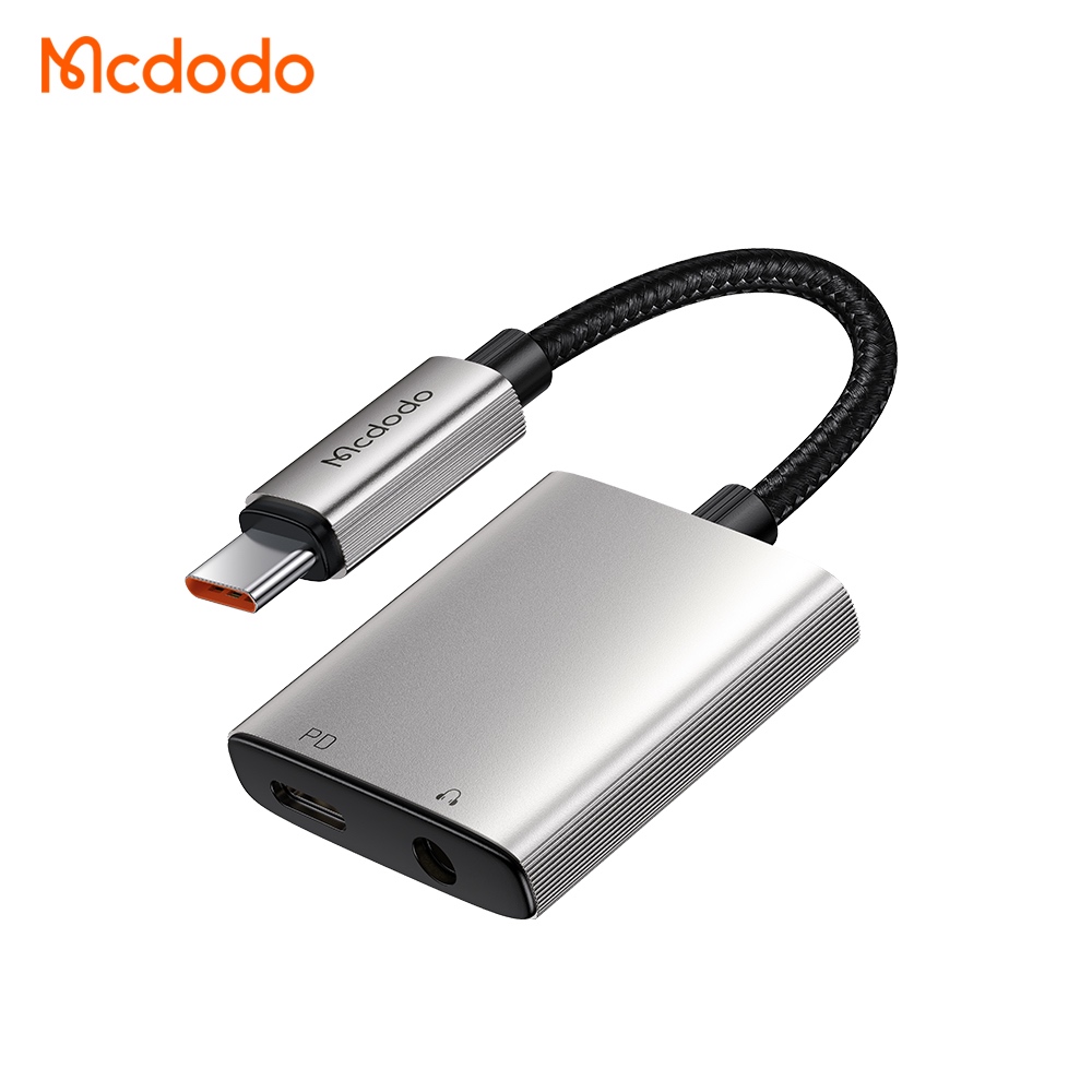 【1Yr Warranty】 MCDODO 2 in 1 L USB C DC3.5mm Audio Adapter Charging ...