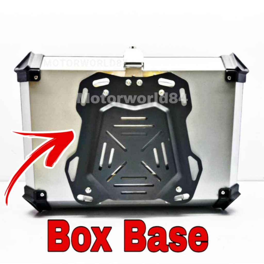 STEEL BASE PLATE / TAPAK BOX TOP BOX ALLUMINIUM KOTAK ALLOY MOTOSIKAL ...