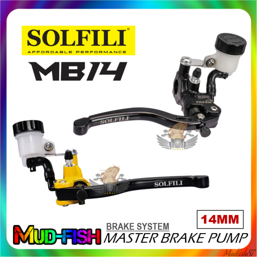BREK TANGAN SOLFILI MB14 MASTER DISC BRAKE PUMP LEFT HAND / RIGHT HAND ...