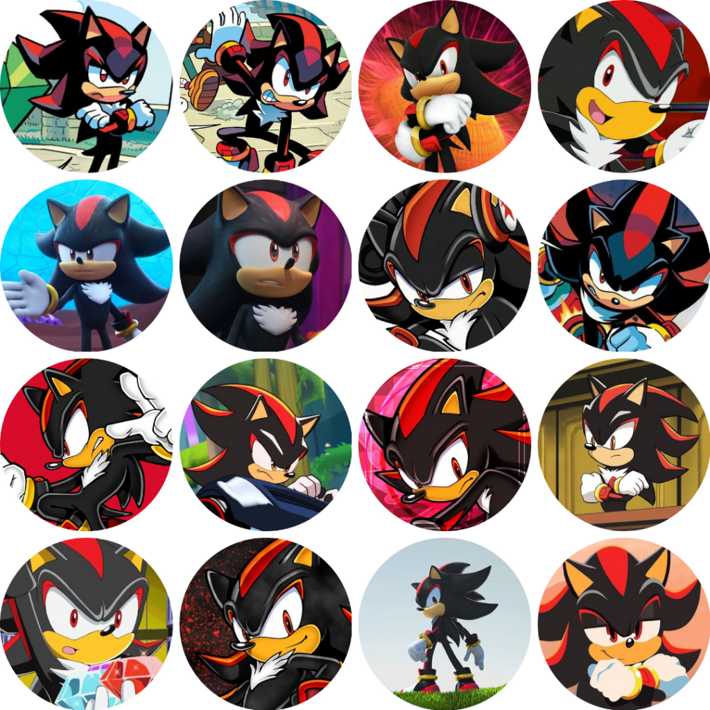 Shadow The Hedgehog Button Badge 58mm | Shopee Singapore
