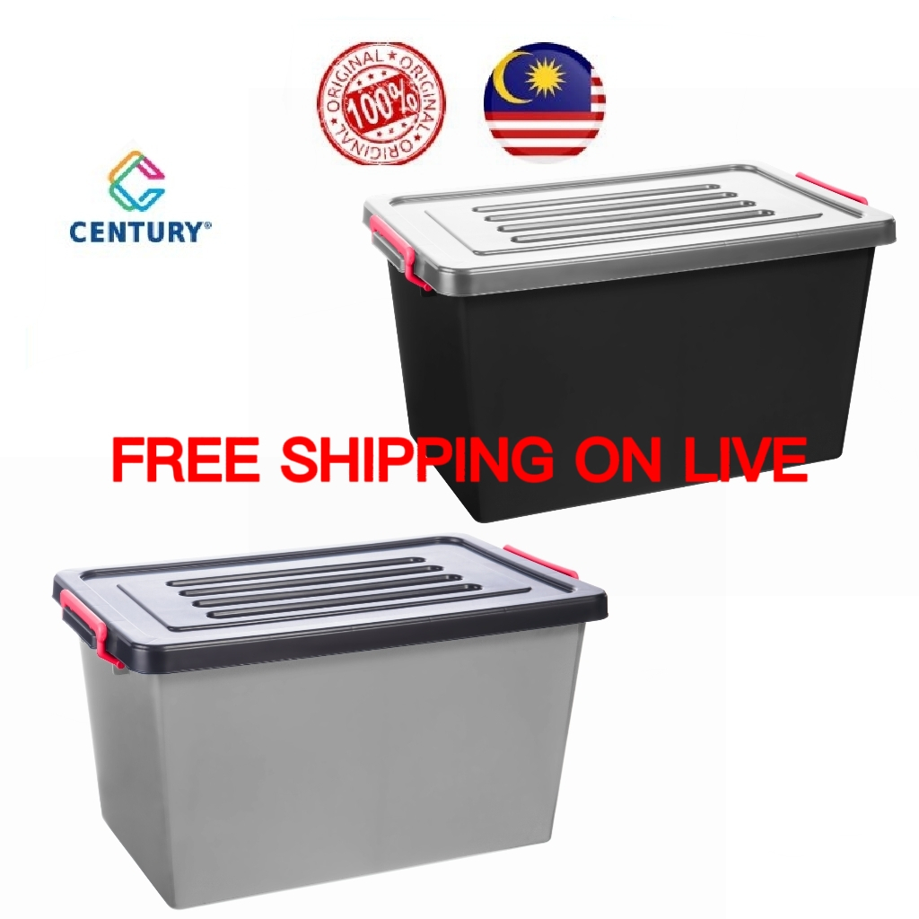 Century Storage Box 38L 3PCS 6PCS Multipurpose Box Plastic Kotak Bekas ...