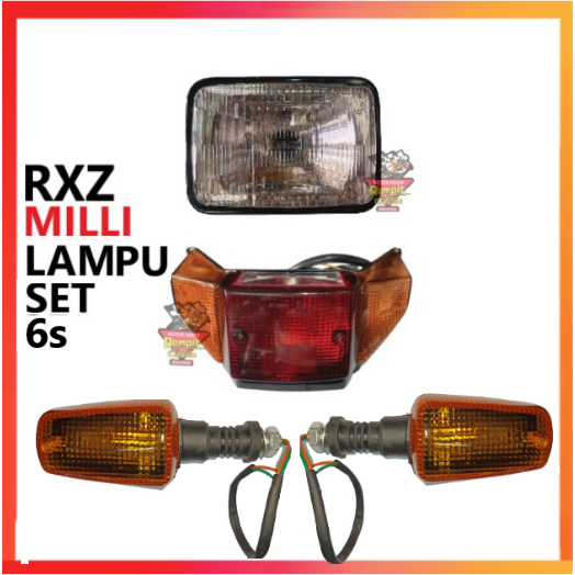 REMPIT RXZ 3XL MILI BOSH Signal L/R Head Lamp Tail Lamp Lampu Depan ...