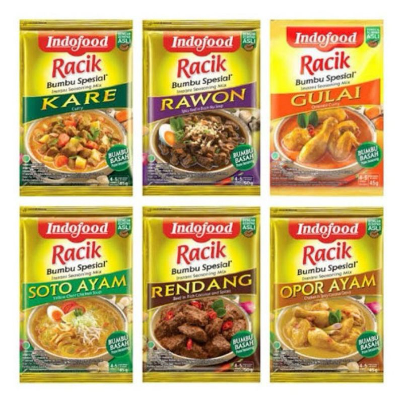 [HALAL] INDOFOOD PRODUCTS SPECIAL SEASONING MIX KARE/GULAI/RAWON ...