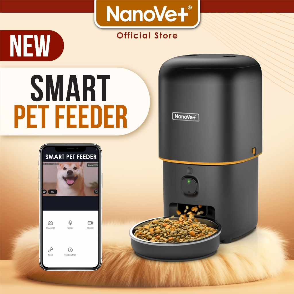 Nanovet Smart Pet Feeder for Cat and Dog 4L | Shopee Singapore