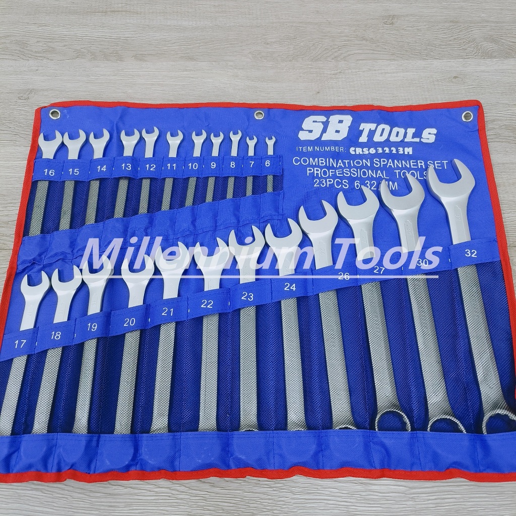 SB TOOLS 23Pcs Heavy Duty Combination Wrench Set | Spanner Set | Common ...