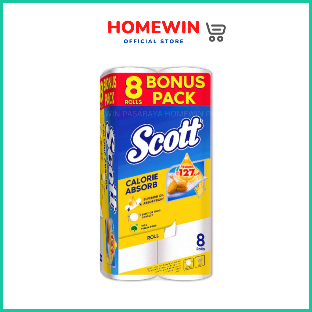 Scott Calorie Absorb Kitchen Towel (50's x 8 Roll) | Shopee Singapore