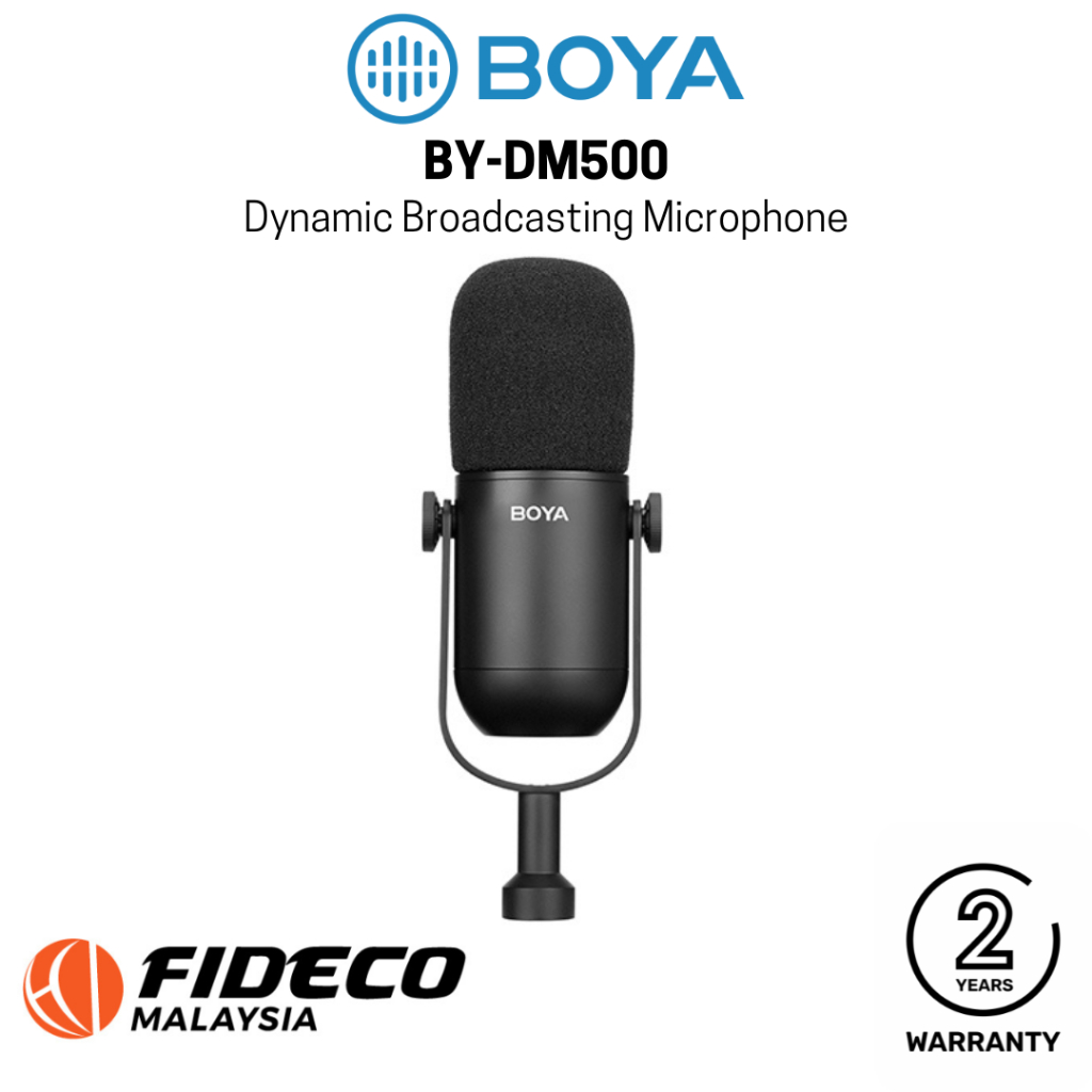 BOYA BY-DM500 Dynamic Broadcasting Three-pin XLR Connector Microphone ...