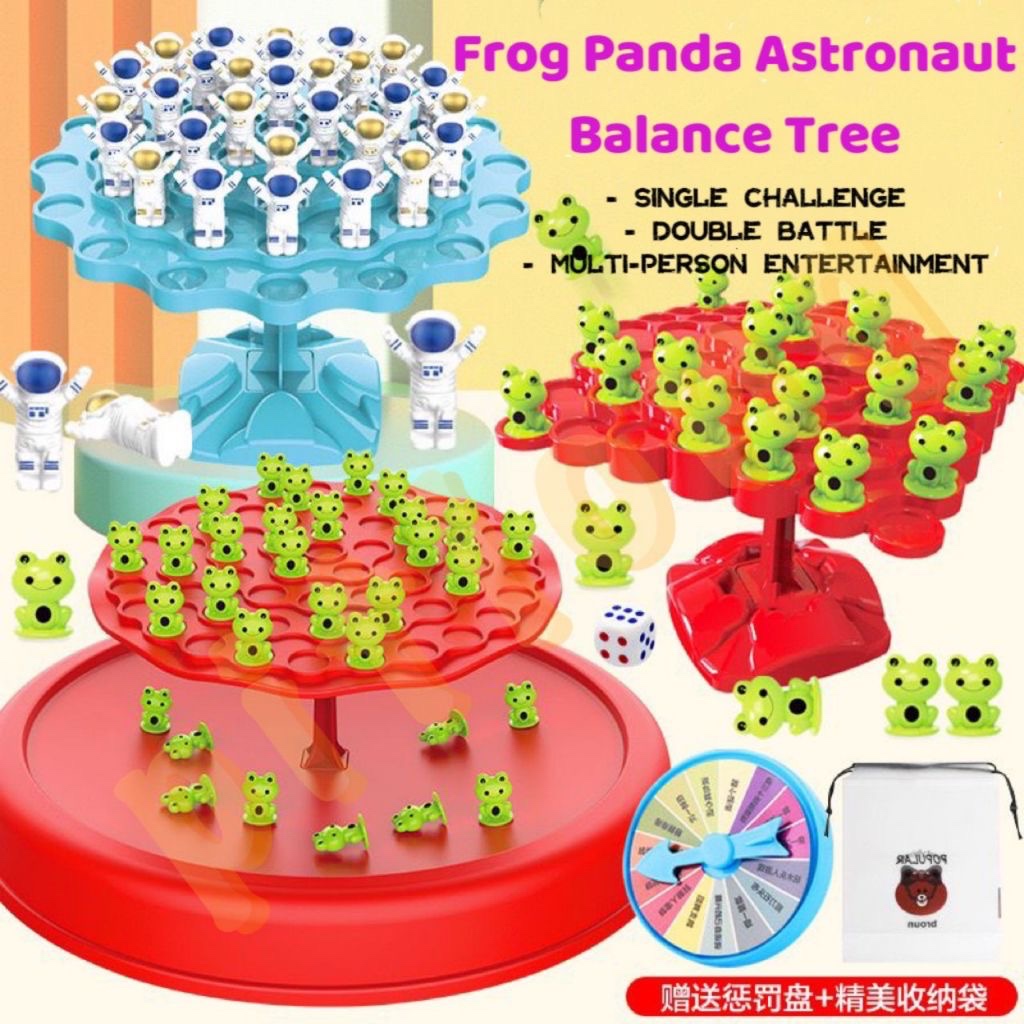 Frog Balance Tree Toys Educational Home School Balance Board Game ...