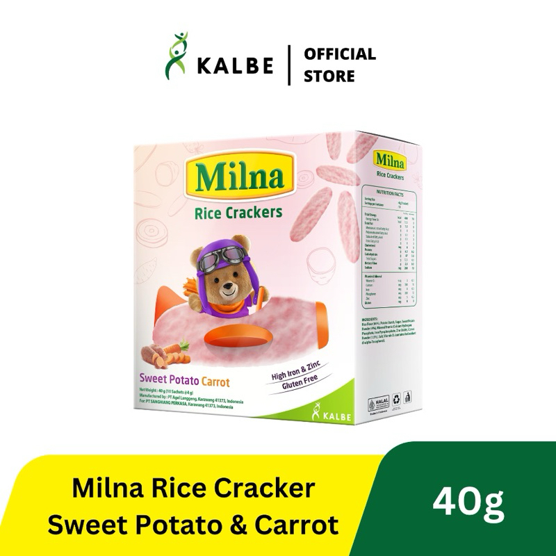 Milna Rice Cracker Banana Berries/Sweet Potato (40g) | Shopee Singapore