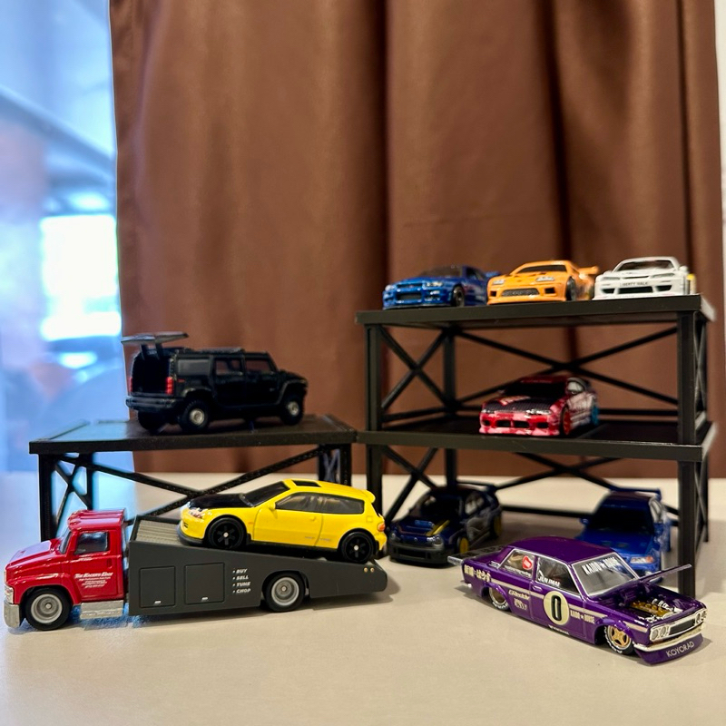 Hot Wheels Car Lift Rack Stackable Display Rack 1:64 Diecast Diorama ...