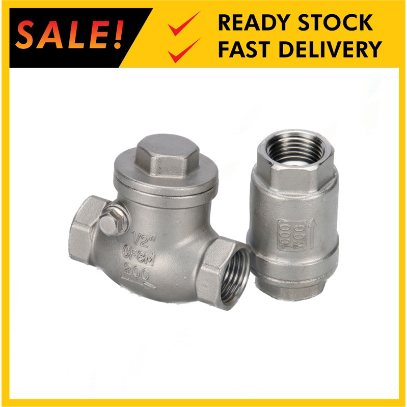 Stainless Steel 304 Check Valve Non Return Valve Swing / Spring Check ...