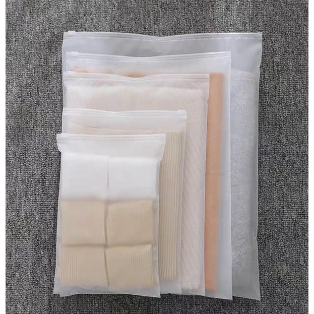 50PCS Zip Lock Bag Packaging Ziplock Bag Double Matte Frosted Zipper ...