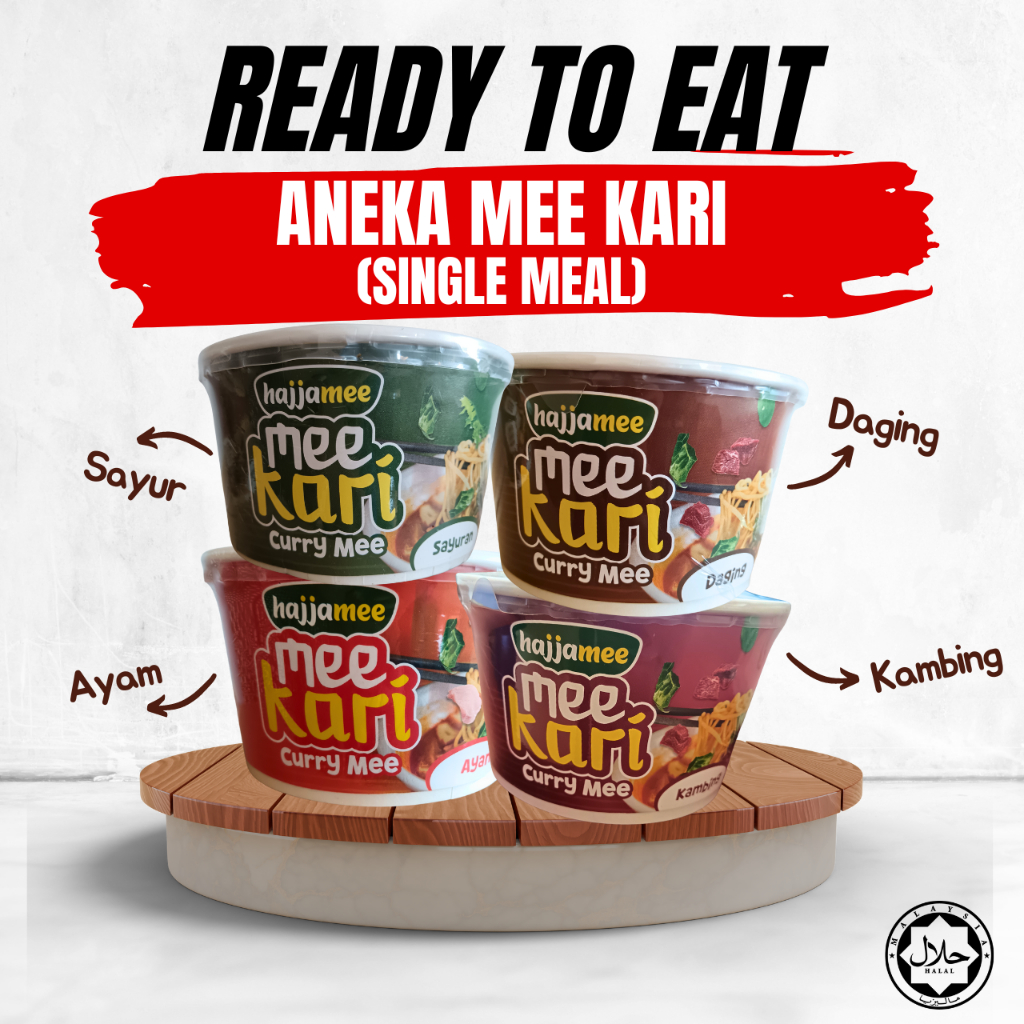 CHEF ZAM Mee Kari Pelbagai Perisa RTE food Noodle Instant Meal to eat ...