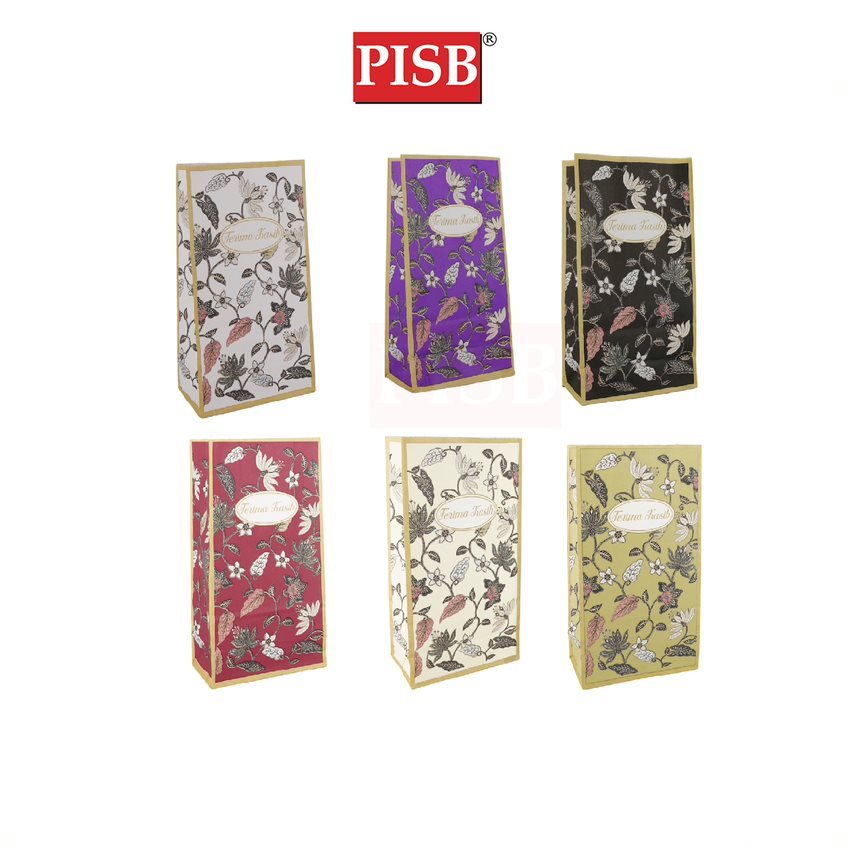 0894 (50Pcs/Pkt) Batik Design Paper Bag Bag Retail Bag Colour Kraft ...