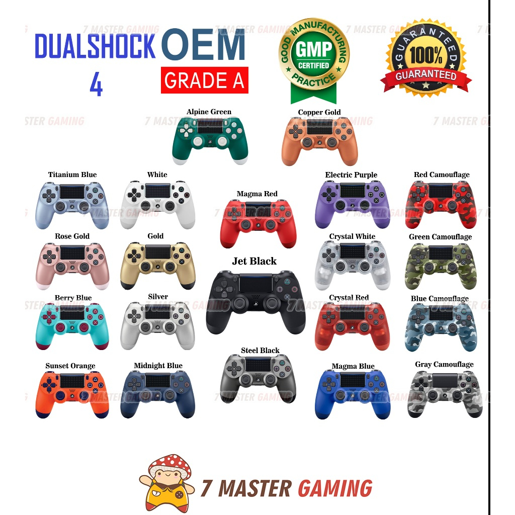 PS4 / Playstation 4 DualShock 4 OEM Grade A Wireless Controller Version 2 - DS4 - Joystick ( PS4 ...