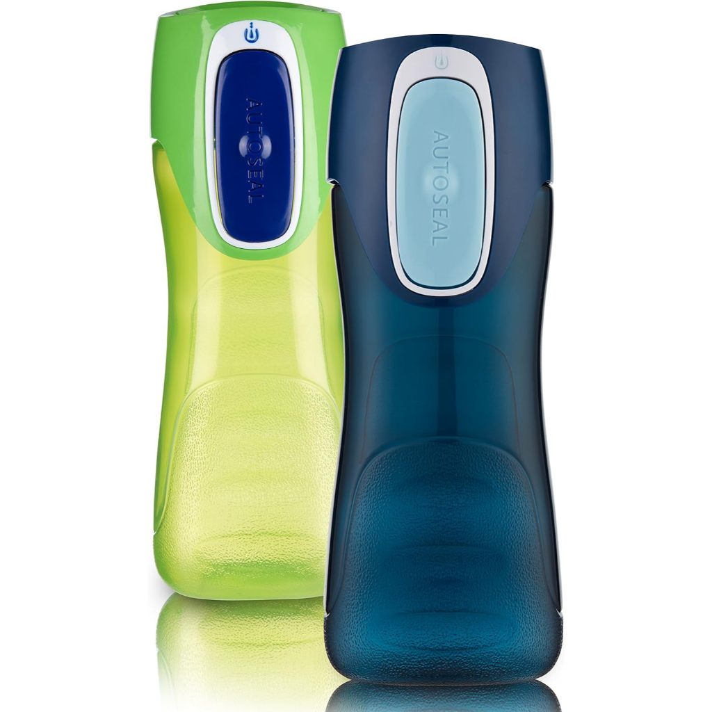 Contigo Autoseal Trekker Kids Water Bottle, Granny Smith and Nautical ...
