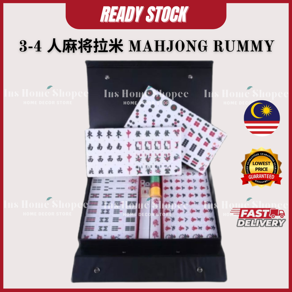 (Inshome) Full Set Rummy Mahjong 4 Player 3 Player Lami Cinami 168 ...