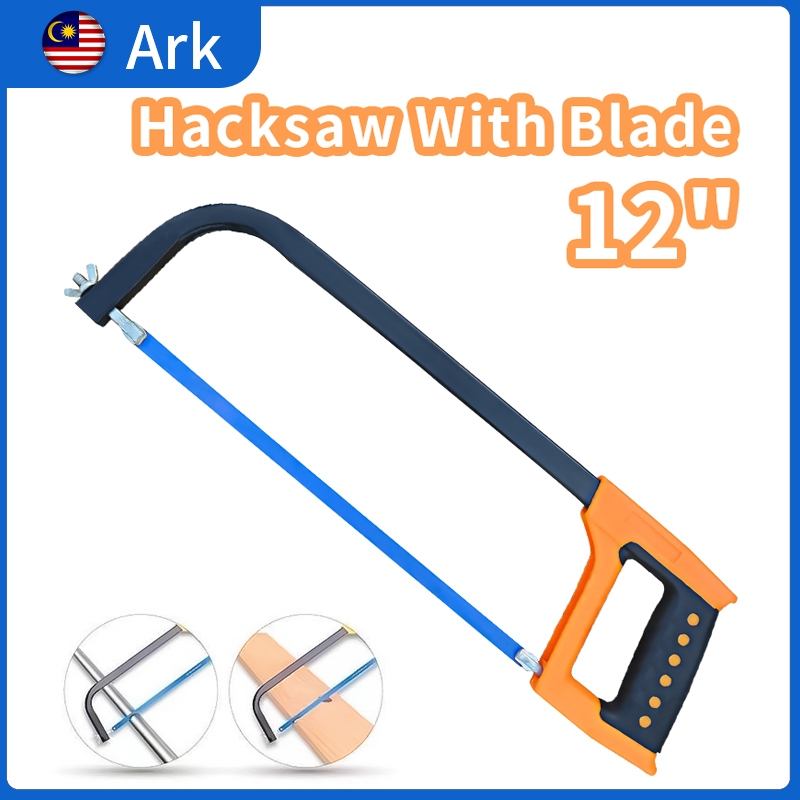 ARK 12" Hacksaw With Blade Hacksaw Heavy Duty Hack Saw Hand Saw Pruning ...