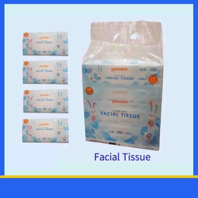GUARDIAN FACIAL TISSUE 100 Sheets X 3Ply | Shopee Singapore