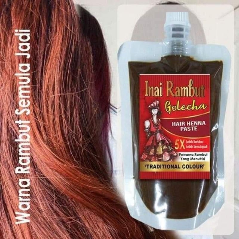 INAI RAMBUT GOLECHA HAIR HENNA PASTE | Shopee Singapore