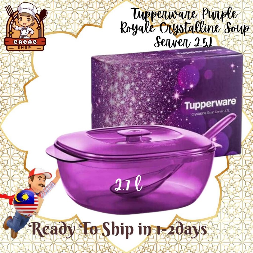 Hadiah Tupperware Wish card Tupperware Purple Royale Crystalline Rice ...