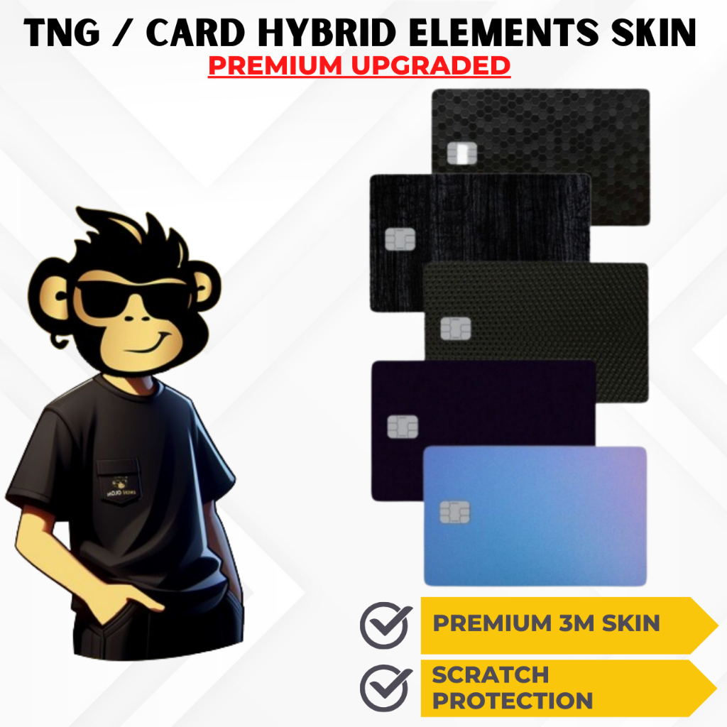 Mojoskins Sticker TnG Touch n Go Card Hybrid Elements Series 3M Custom ...