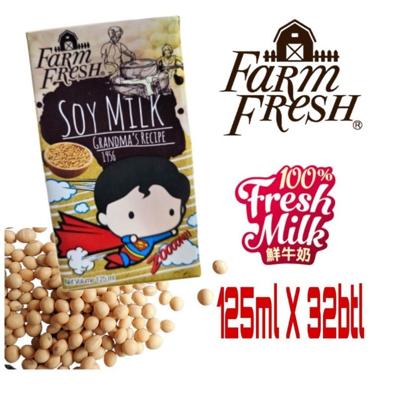 FARM FRESH UHT SOY MILK (125ML x 32Btl) | Shopee Singapore