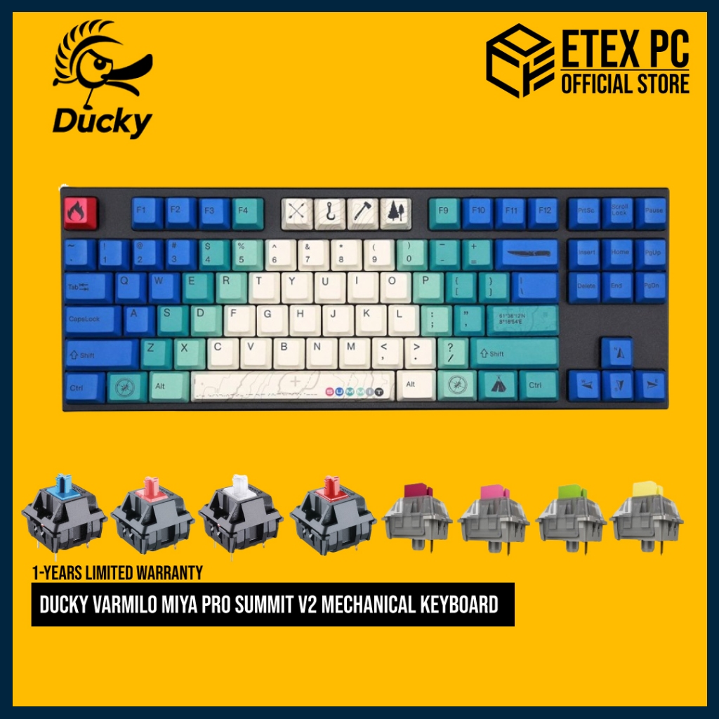 Ducky Varmilo Miya PRO Summit V2 Mechanical Keyboard ( Cherry Mx ...