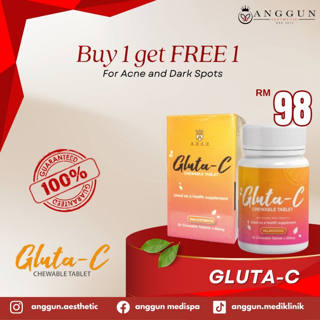 GLUTA C VITAMIN C 850MG (30 Chewable tablets) | Shopee Singapore