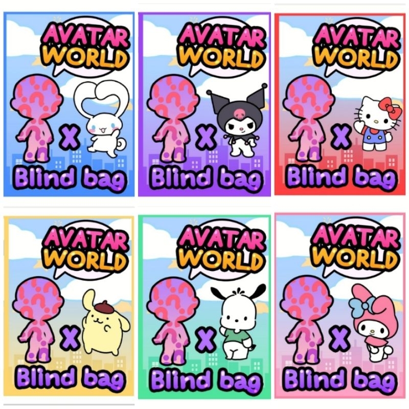 Paper Doll Avatar world x Sanrio Blind Bag/Toys/Paper Statue/Children's ...